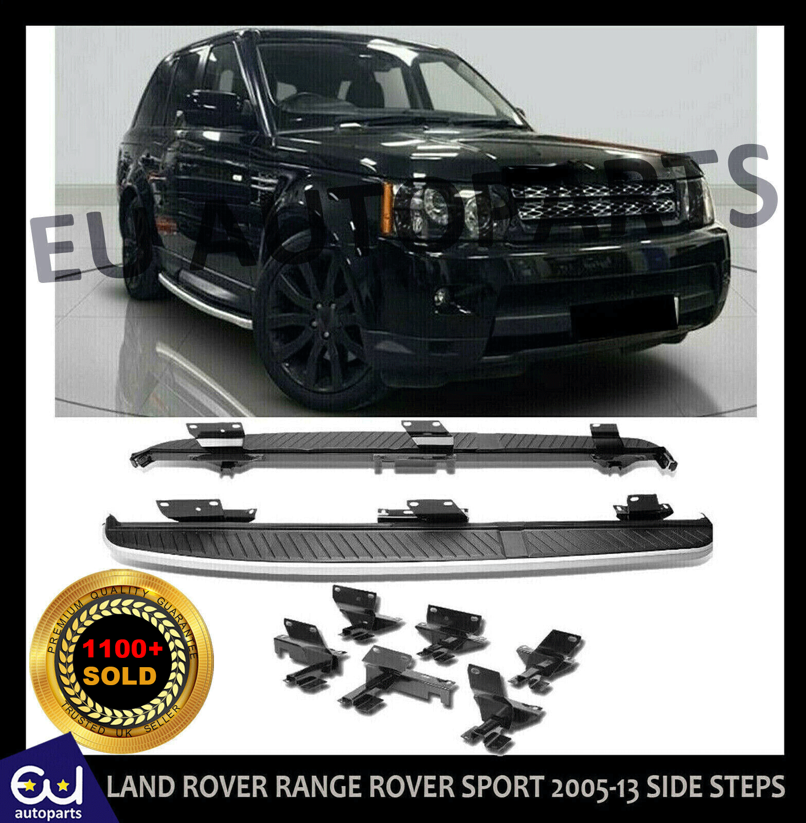 FOR LAND ROVER RANGE ROVER SPORT SIDE STEPS RUNNING BOARDS L320 2005-1