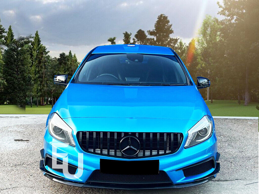 GRILLE FOR MERCEDES A CLASS W176 12-15 A45 GTR GT PANAMERICANA LOOK BL