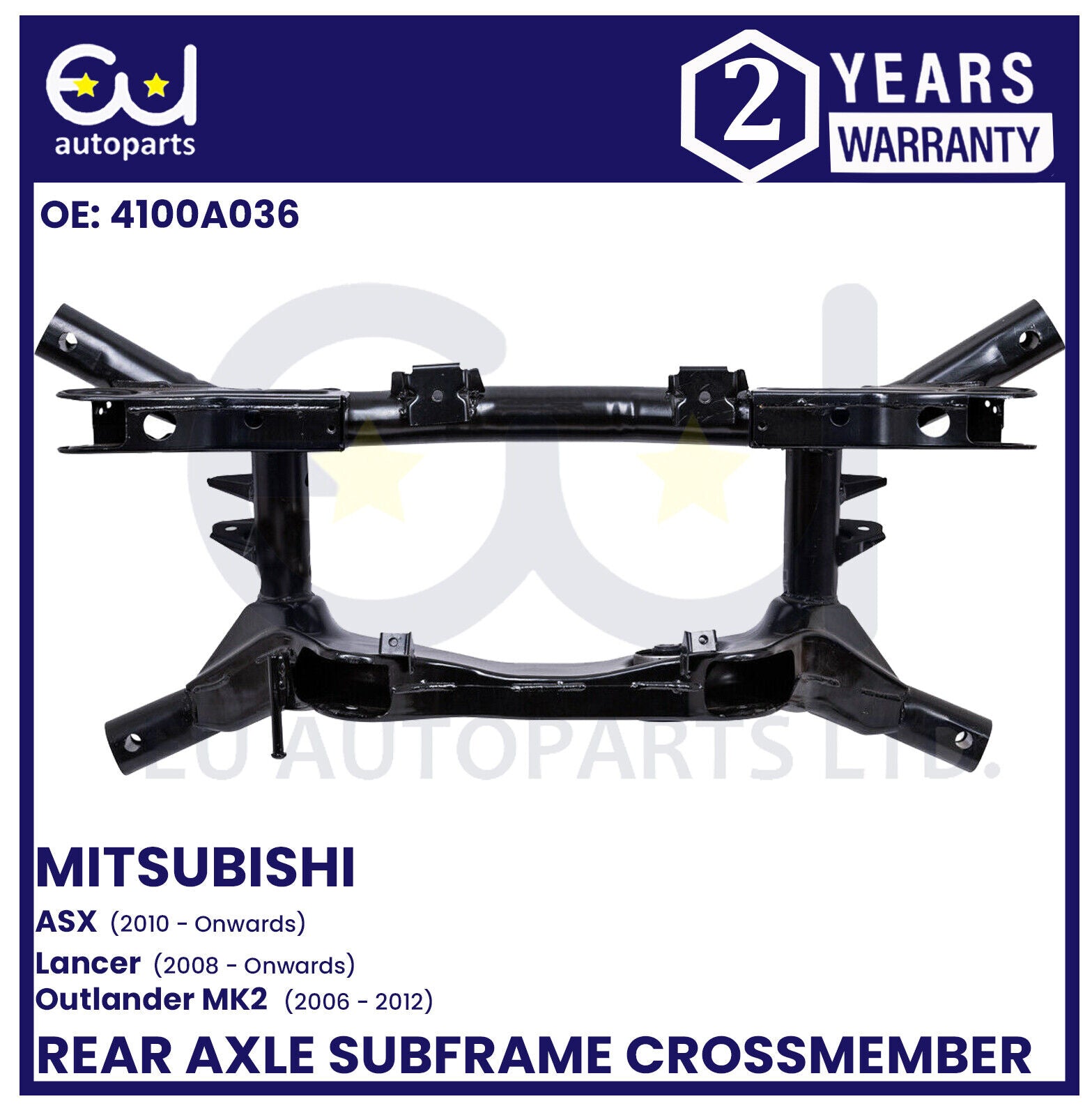 REAR AXLE SUBFRAME CROSSMEMBER FOR MITSUBISHI OUTLANDER MK2 LANCER MK8