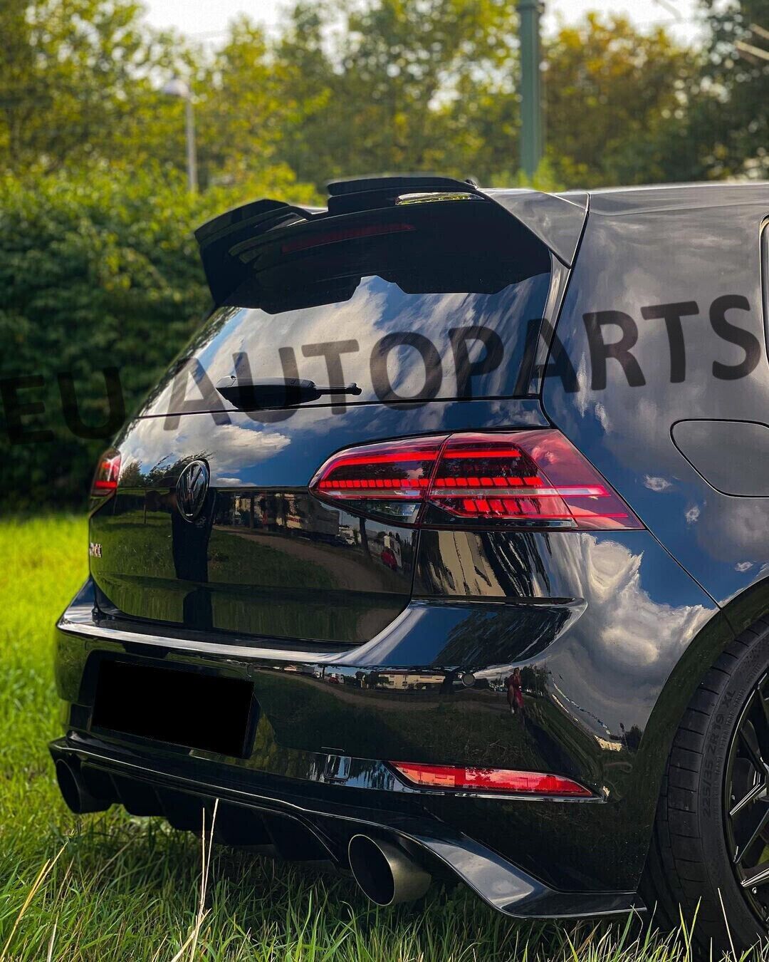 FOR VW GOLF R GTD GTI OETTINGER STYLE GLOSS BLACK BOOT SPOILER MK7 MK7