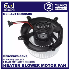 HEATER BLOWER FAN MOTOR FOR MERCEDES-BENZ CLS C219 E-CLASS W211 S211 0