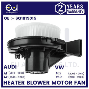 HEATER BLOWER FAN MOTOR FOR AUDI A1 A2 VW POLO MK4 MK5 FOX SEAT IBIZA