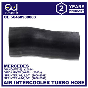 INTERCOOLER TURBO HOSE PIPE FOR MERCEDES SPRINTER 3,5-T VIANO VITO W63