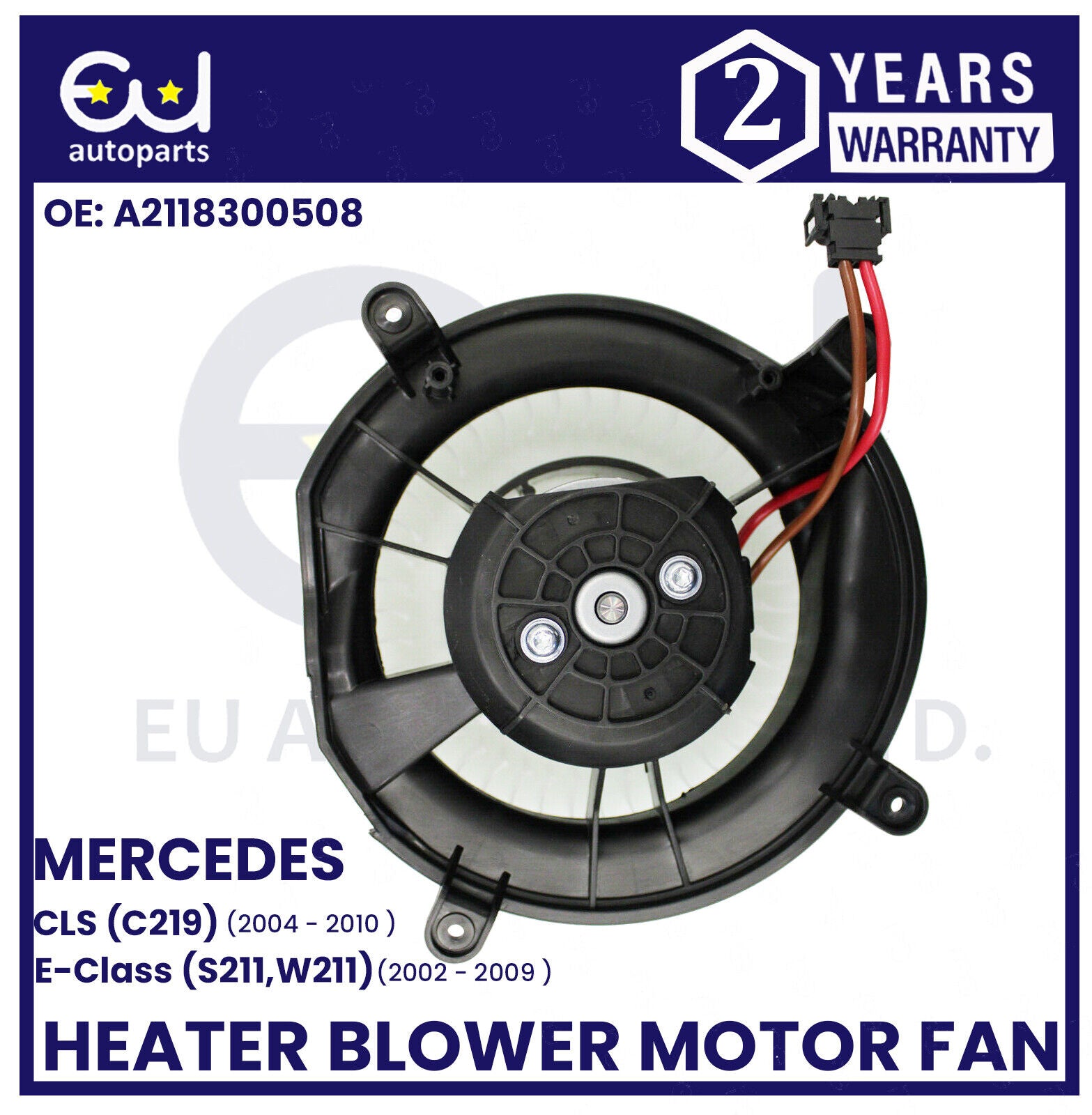HEATER BLOWER FAN MOTOR FOR MERCEDES BENZ CLS C219 04-ON E-CLASS W211