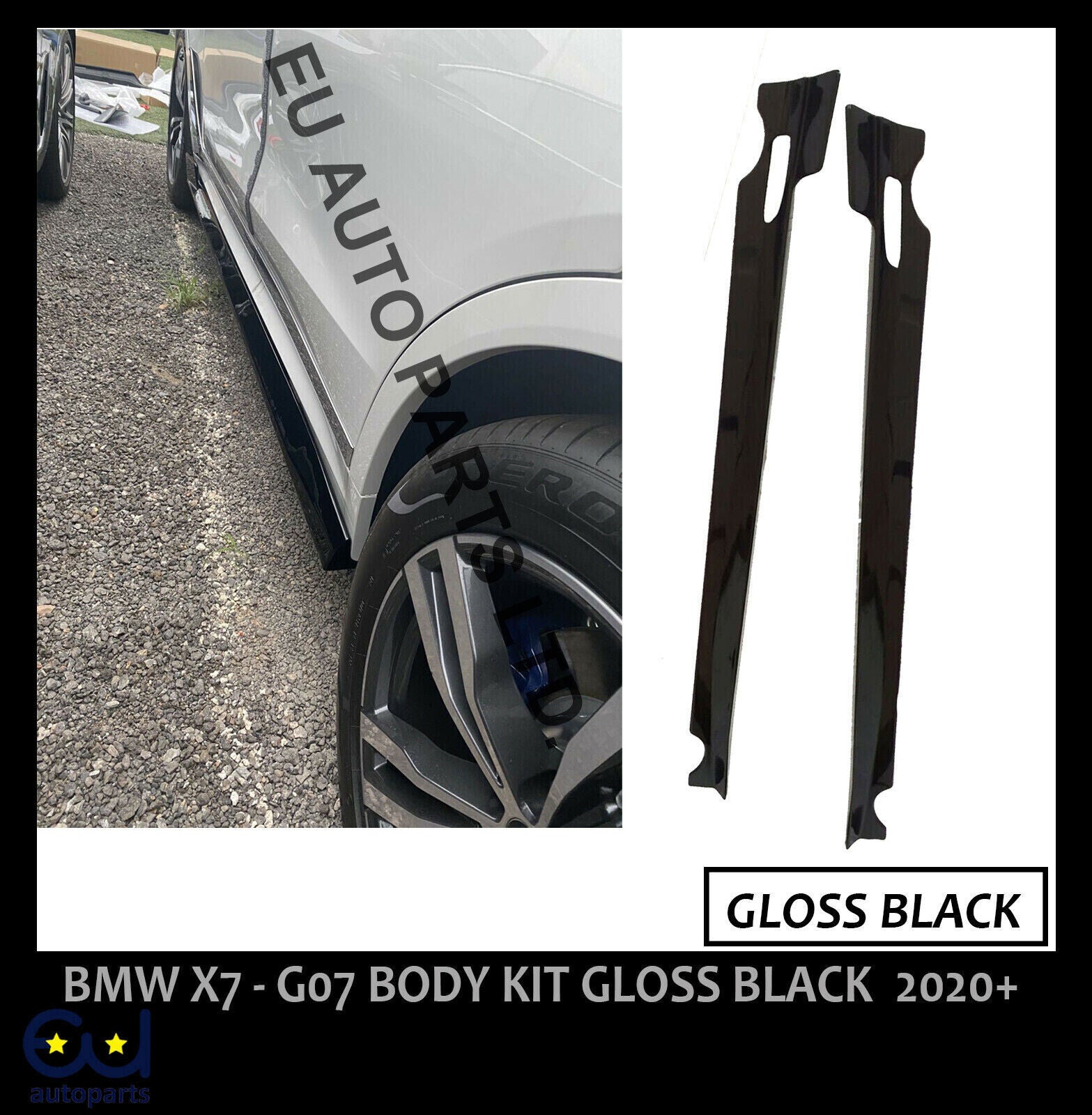 FOR BMW X7 G07 BODYKIT FRONT SPLITTER LIP DIFFUSER SIDE SKIRT SPOILERS