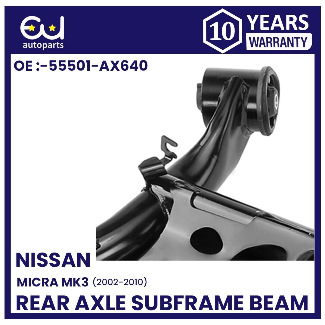 NEW REAR AXLE SUBFRAME CROSSMEMBER BEAM FOR NISSAN MICRA MK3 III K12 0