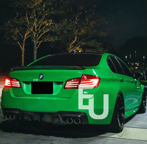 FOR BMW 5 SERIES F10 F11 REAR DIFFUSER BUMPER SPLITTER VALANCE CARBON