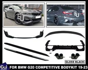 FRONT SPLITTER REAR DIFFUSER FOR BMW 3 SERIES G20 BODY KIT BODYKIT SKI