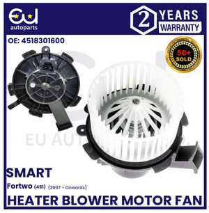 HEATER BLOWER FAN MOTOR FOR SMART FORTWO 451 2007-2021 4518301600 4518
