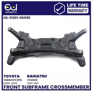 FRONT AXLE SUBFRAME CROSSMEMBER FOR TOYOTA YARIS/VITZ P9 P13 2005 + 51