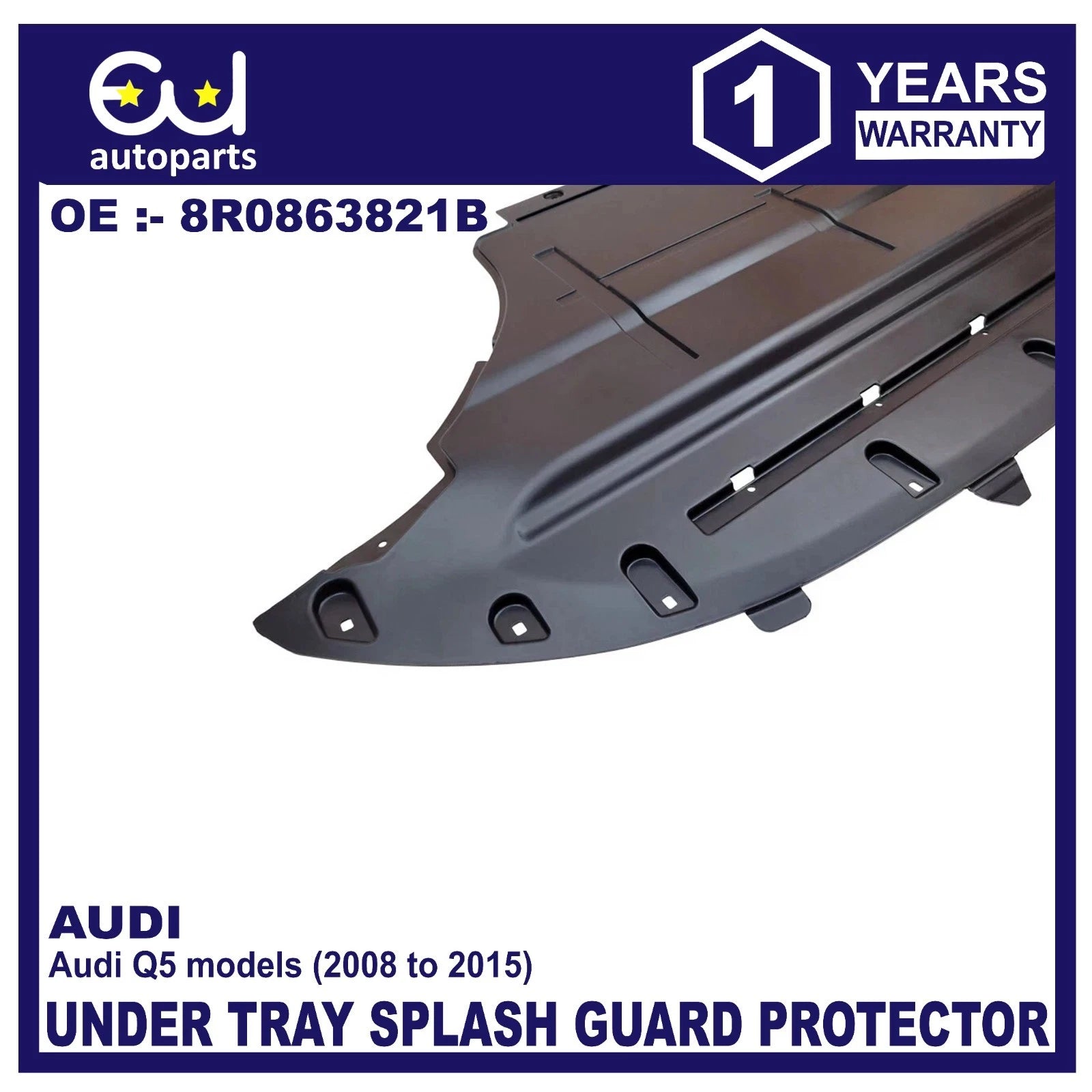 FOR AUDI Q5 8R 2008-2015 UNDER ENGINE COVER UNDER TRAY SPLASH GUARD PR
