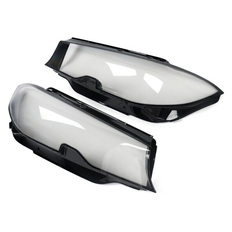 L+R HEADLIGHT LENS COVER SHELL LAMPSHADE FOR BMW G20 G21 3 SERIES 2019