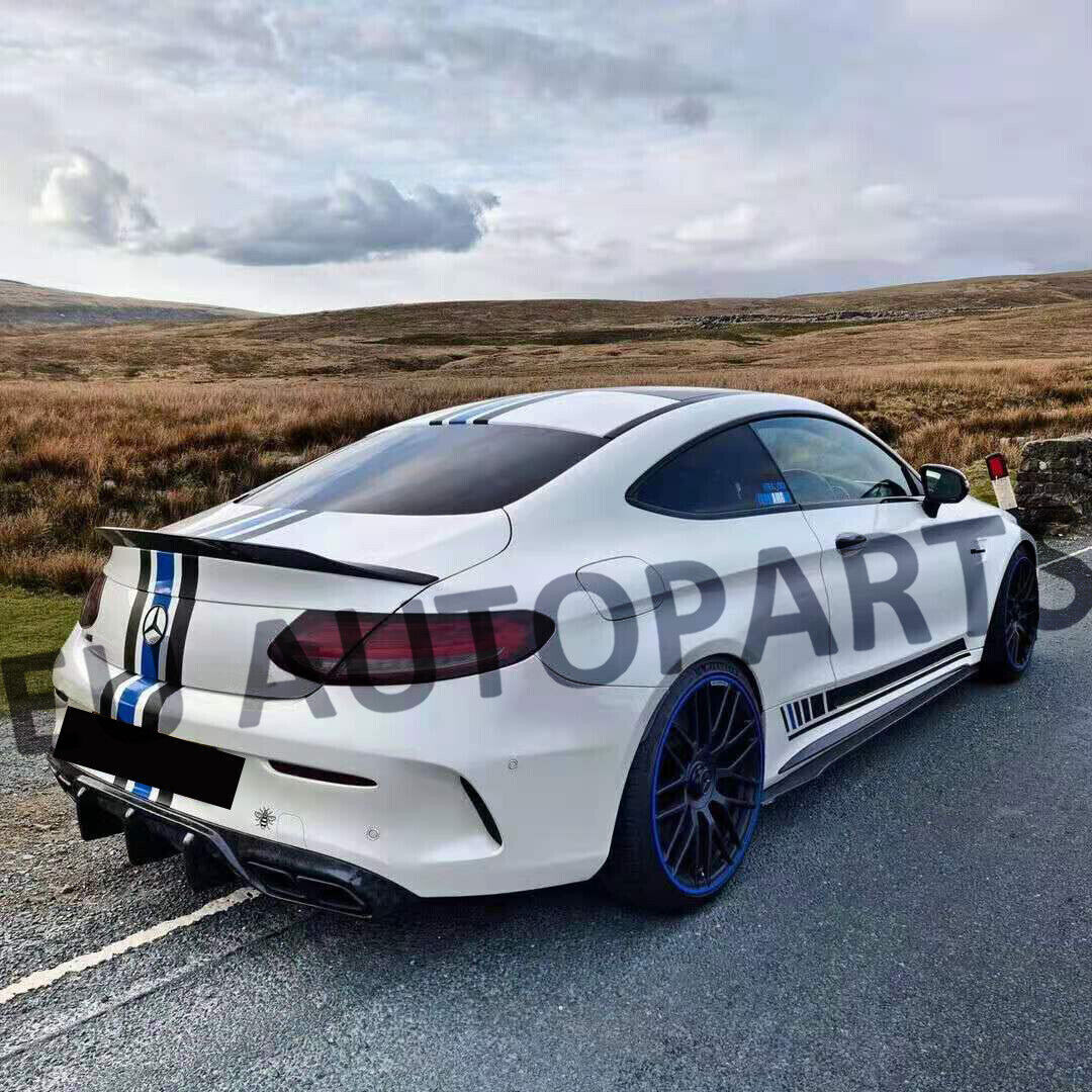 FOR MERCEDES C63 C CLASS SIDE SKIRT EXTENSION