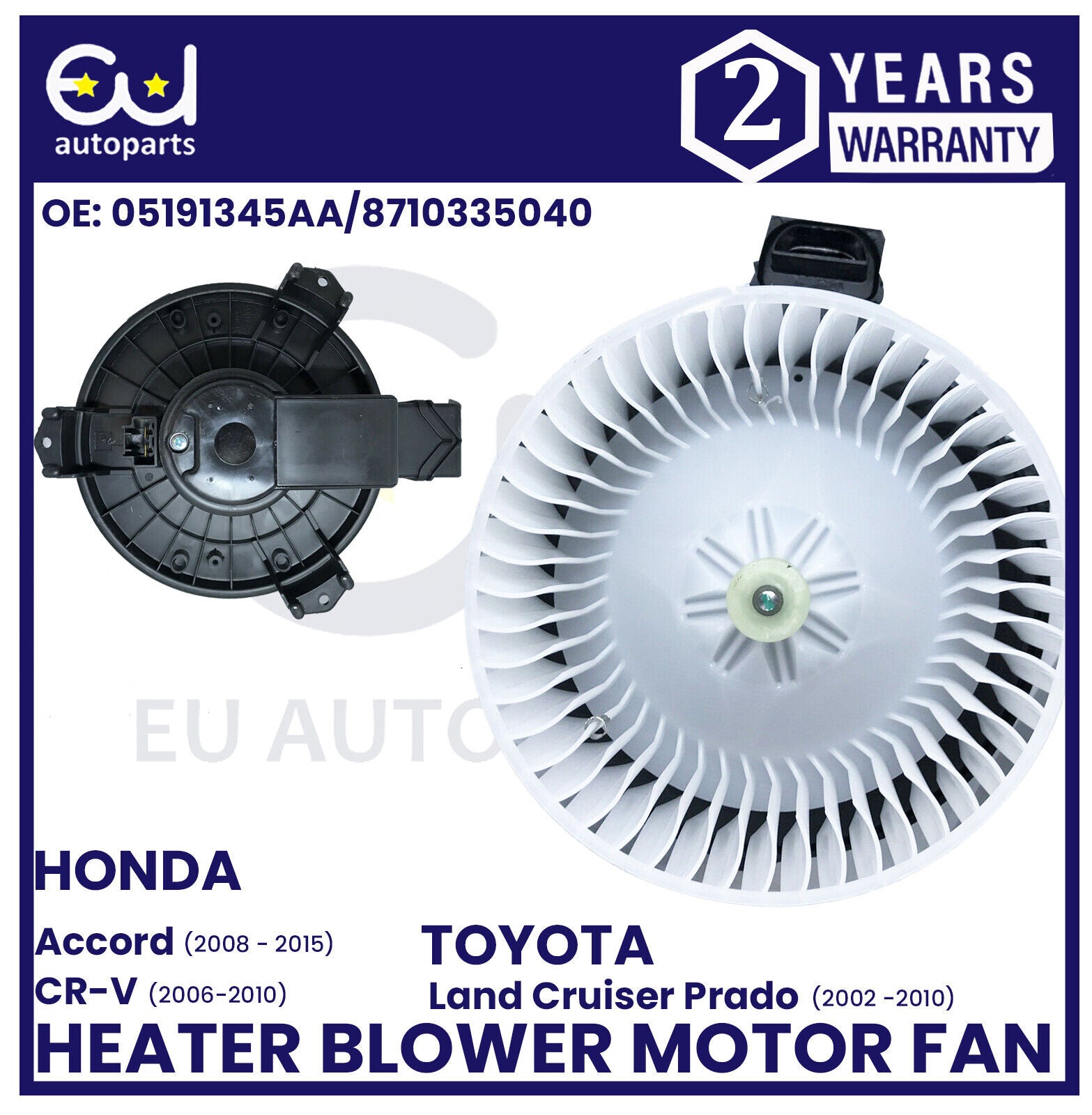 HEATER BLOWER MOTOR FAN FOR HONDA CR-V 2006-2010 HONDA ACCORD 2008-201