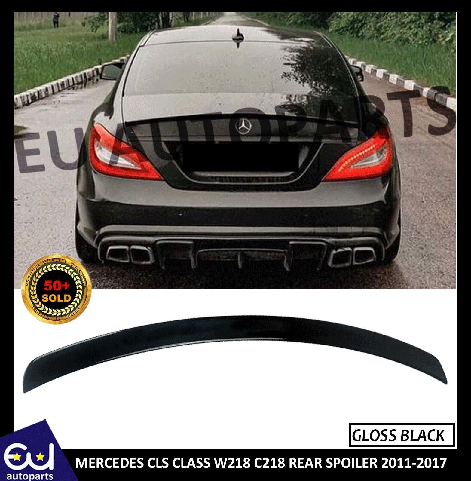 ABS AMG STYLE REAR BOOT TRUNK WING SPOILER FOR MERCEDES BENZ CLS W218
