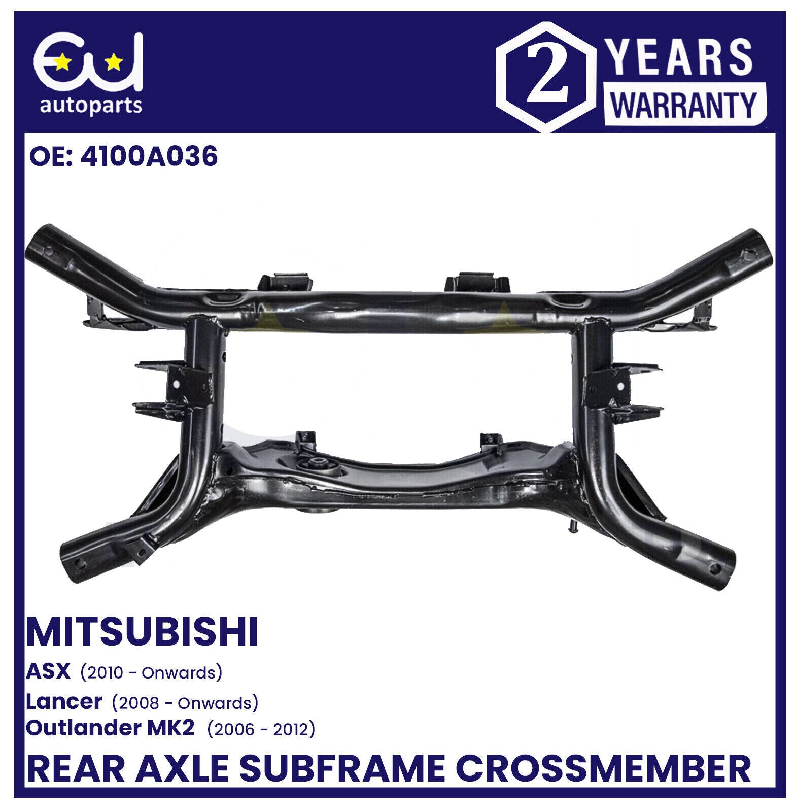 REAR AXLE SUBFRAME CROSSMEMBER FOR MITSUBISHI OUTLANDER MK2 LANCER MK8