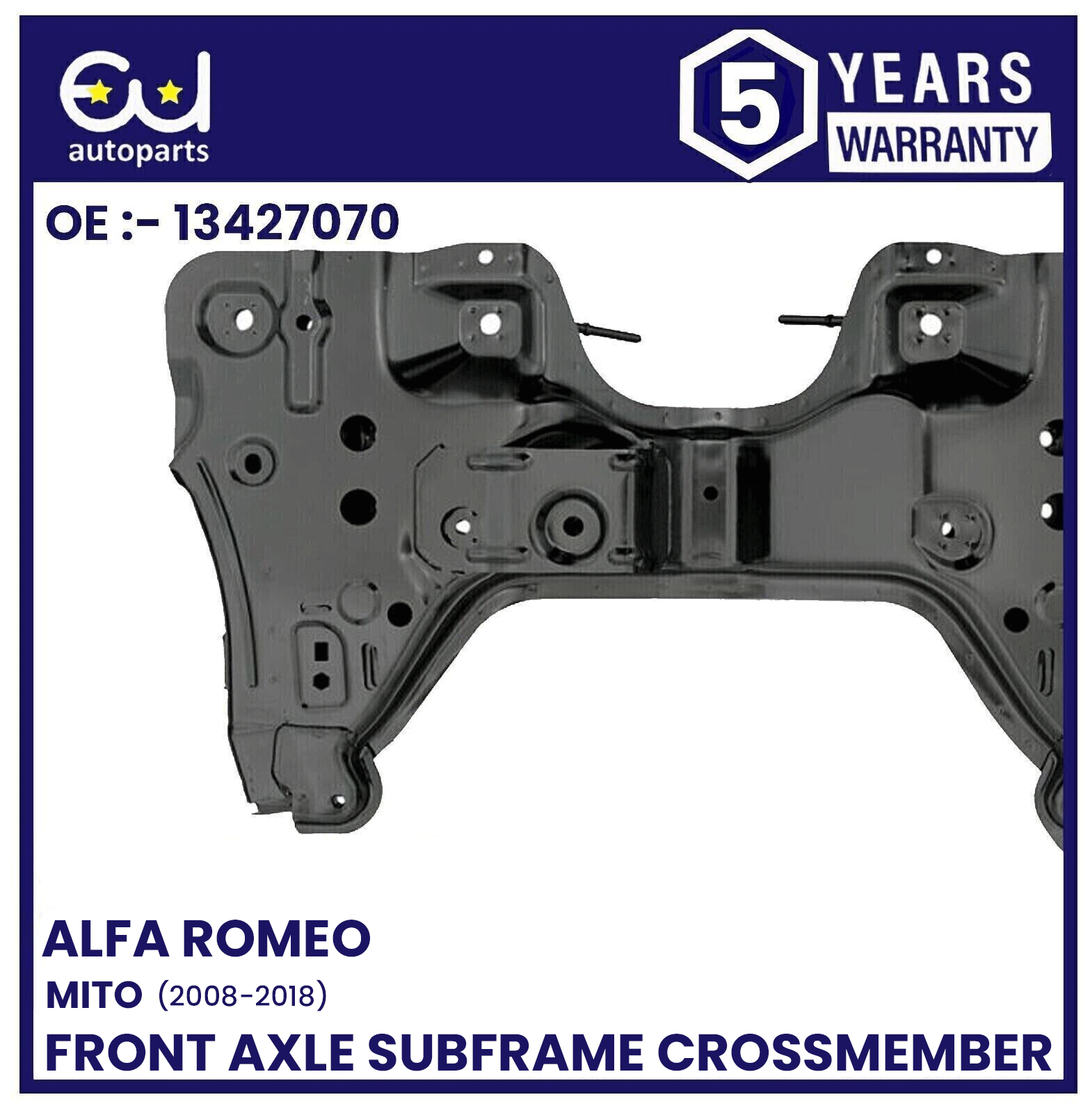 FRONT SUBFRAME CROSSMEMBER ENGINE CARRIER FOR ALFA ROMEO MITO 08-16 WI