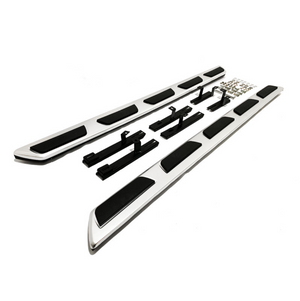 FOR AUDI Q5 SIDE STEPS RUNNING BOARDS OEM STYLE ALUMINUM + ABS PAIR 20