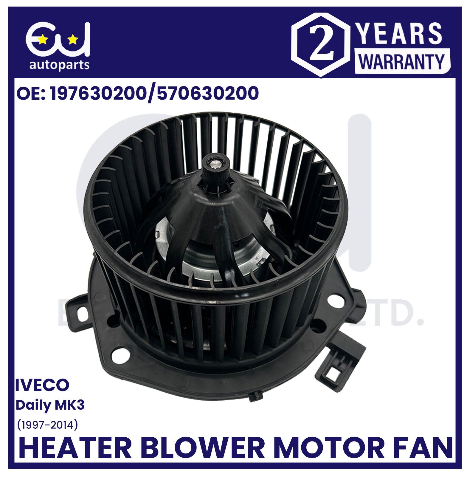 HEATER INTERIOR BLOWER FAN MOTOR FOR IVECO DAILY III IV V 1997-2014 19