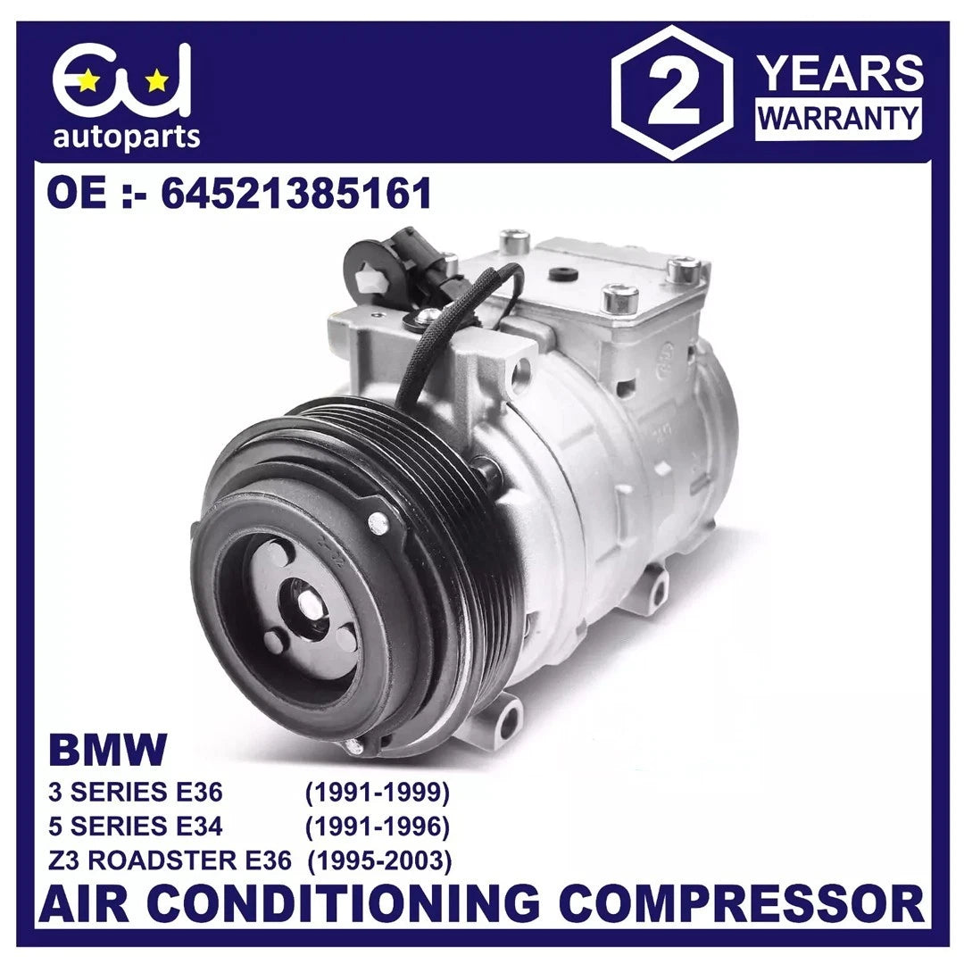 AIR CONDITIONING COMPRESSOR FOR BMW 3 SERIES Z3 E36 5 SERIES E34 64521