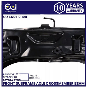 FRONT SUBFRAME AXLE CROSSMEMBER CRADLE FOR CITROEN C1 PEUGEOT 107 TOYO