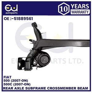 HEAVY DUTY REAR AXLE SUBFRAME FOR FORD KA 08-16 FIAT 500 4MM THICKER M